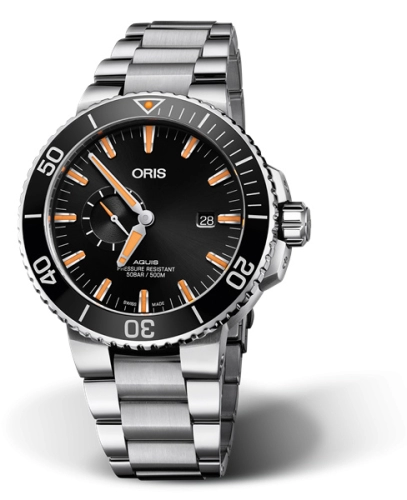 WatchesInfo.com - Oris Aquis Small Seconds Date 45.5 Stainless Steel ...